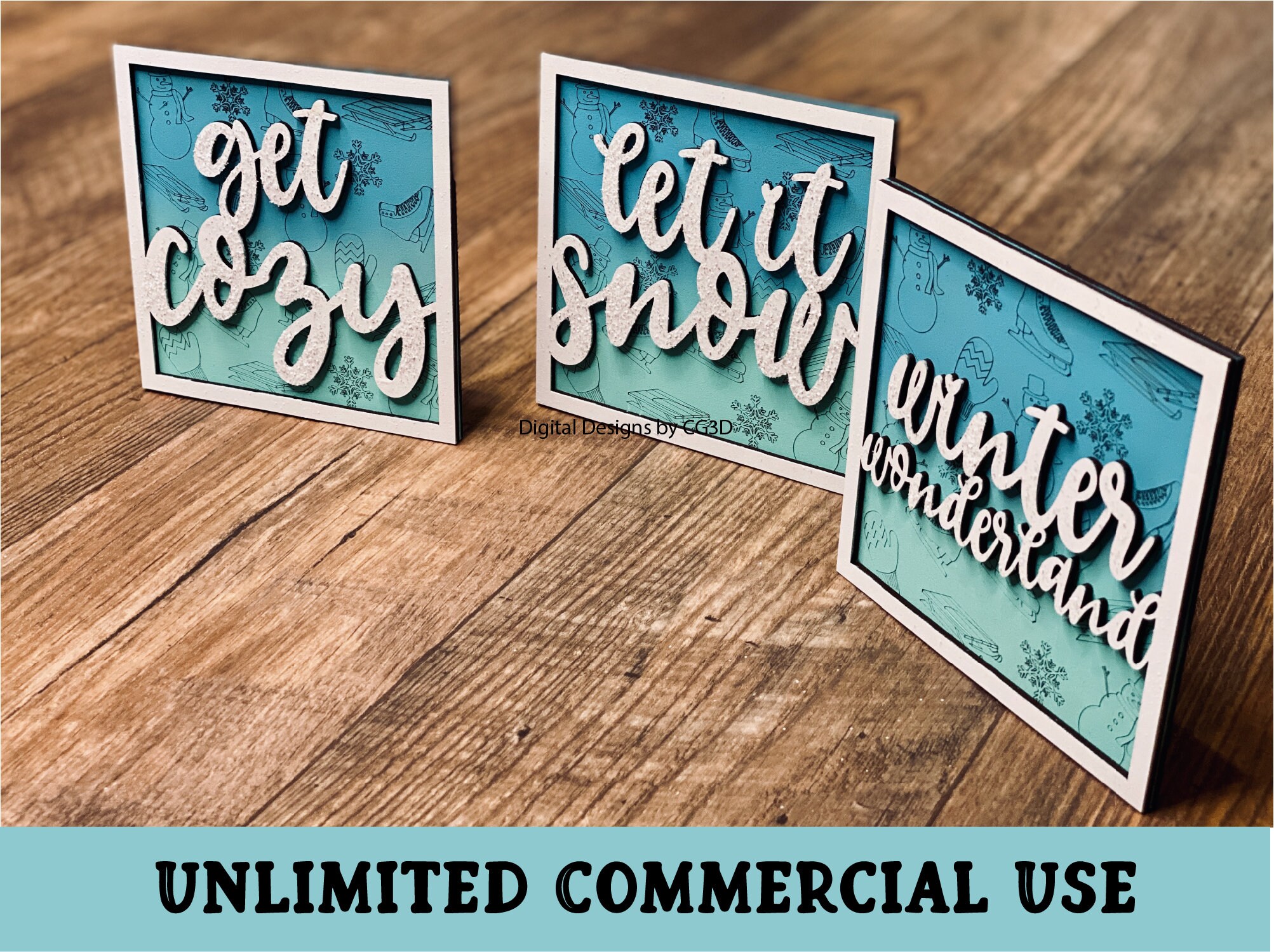 Winter Sign SVG Winter Pattern Backer SVG Christmas Sign - Etsy