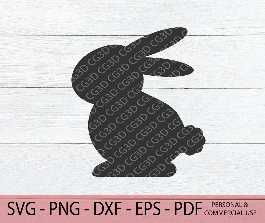 Easter Bunny SVG - Rabbit SVG - Easter Silhouette - Easter Decor Cut ...
