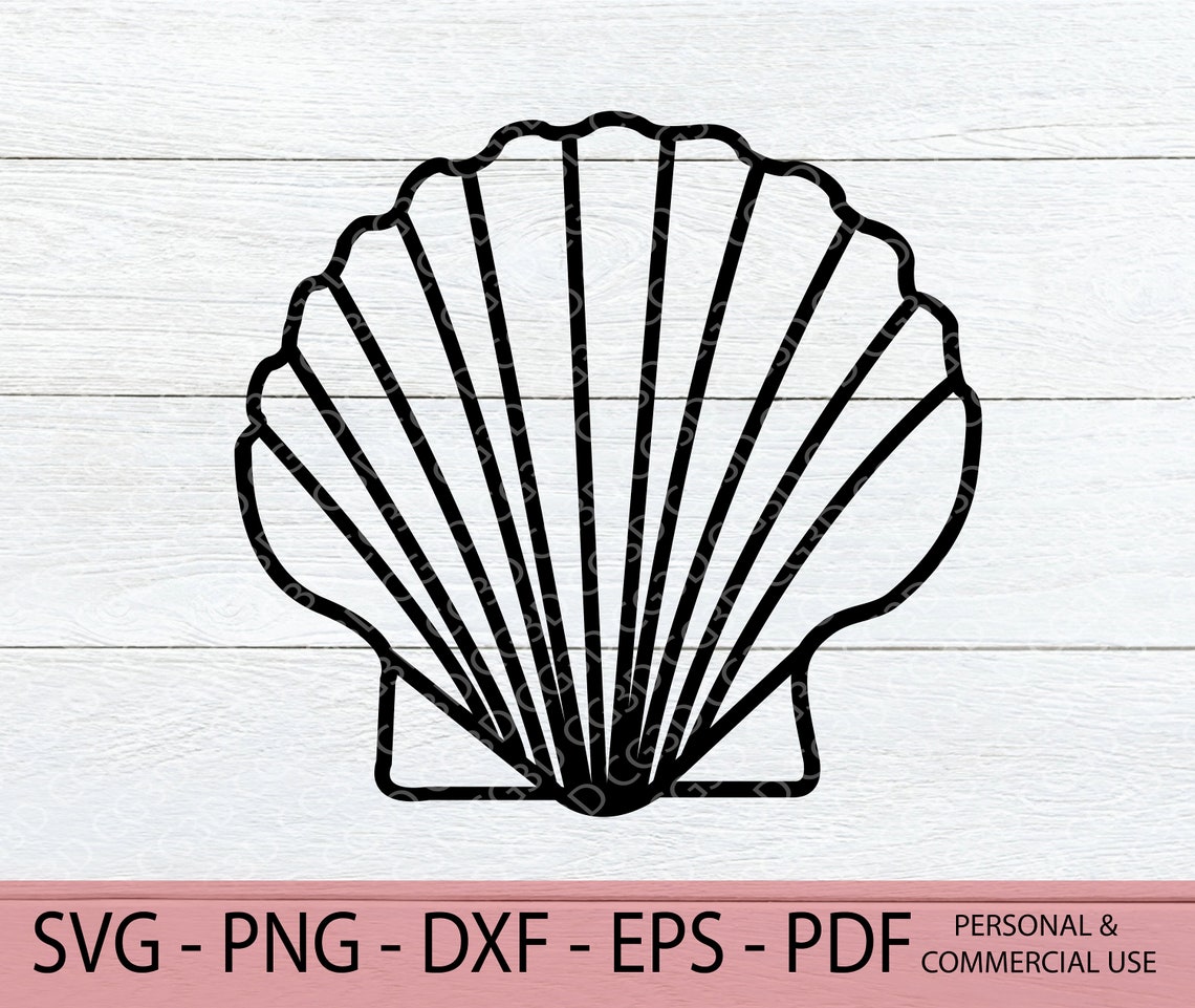 Seashell SVG Seashell Outline SVG Ocean Shell Png Beach - Etsy Canada