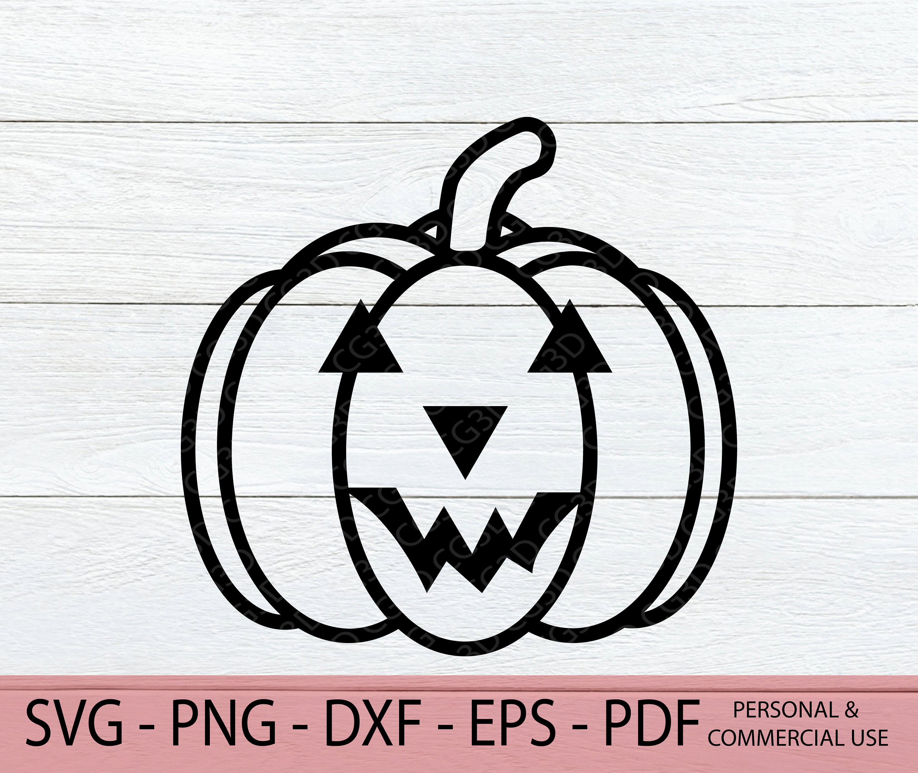Jack O Lantern SVG Bundle Pumpkin Outline SVG Halloween | Etsy