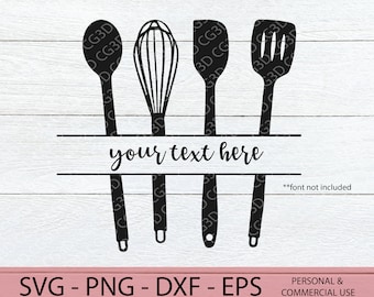 Kitchen Utensils SVG Bundle - Kitchen Tools SVG - Baking Tools SVG ...