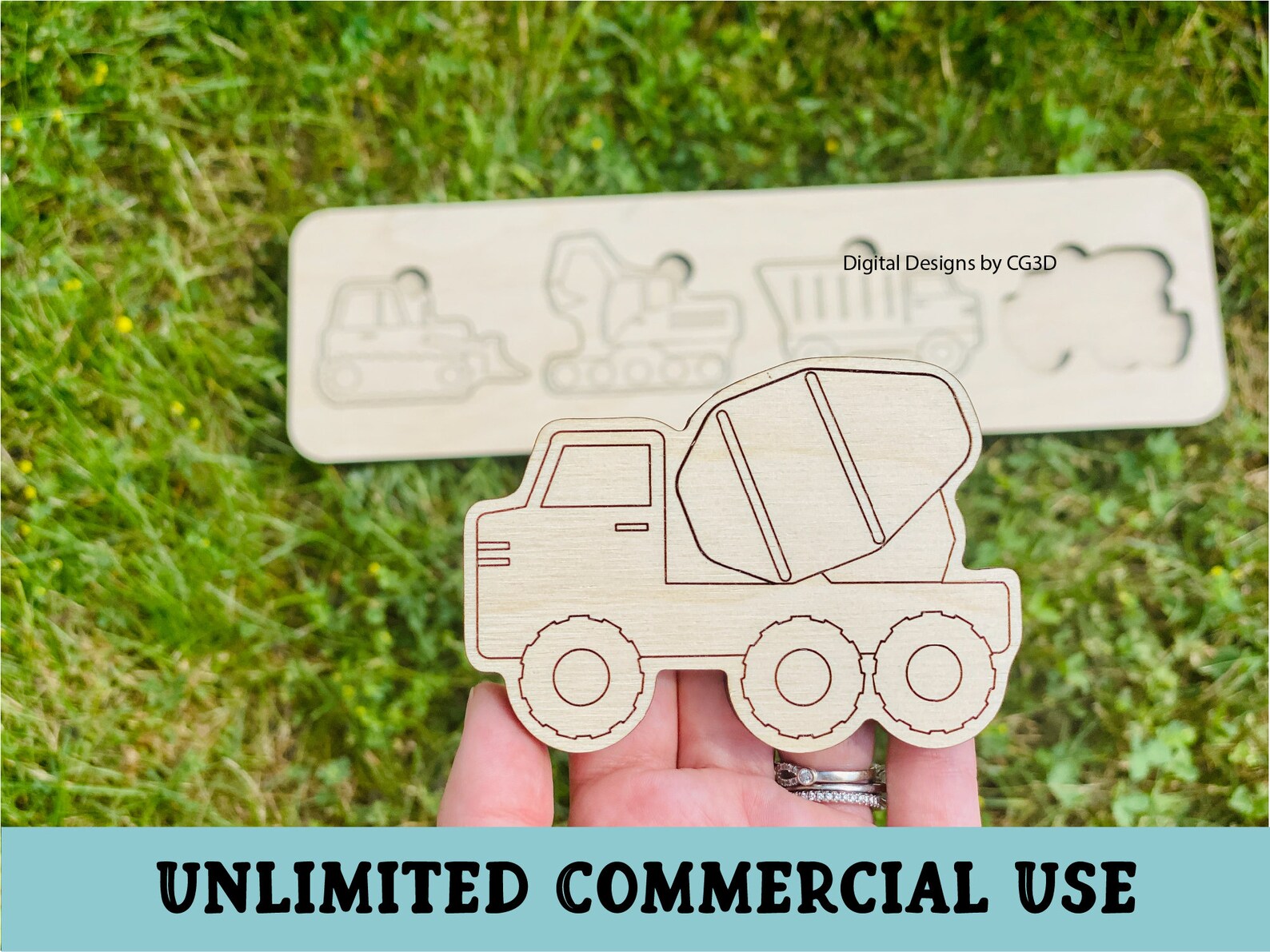 Construction Puzzle SVG Trucks Glowforge Puzzle Kids - Etsy