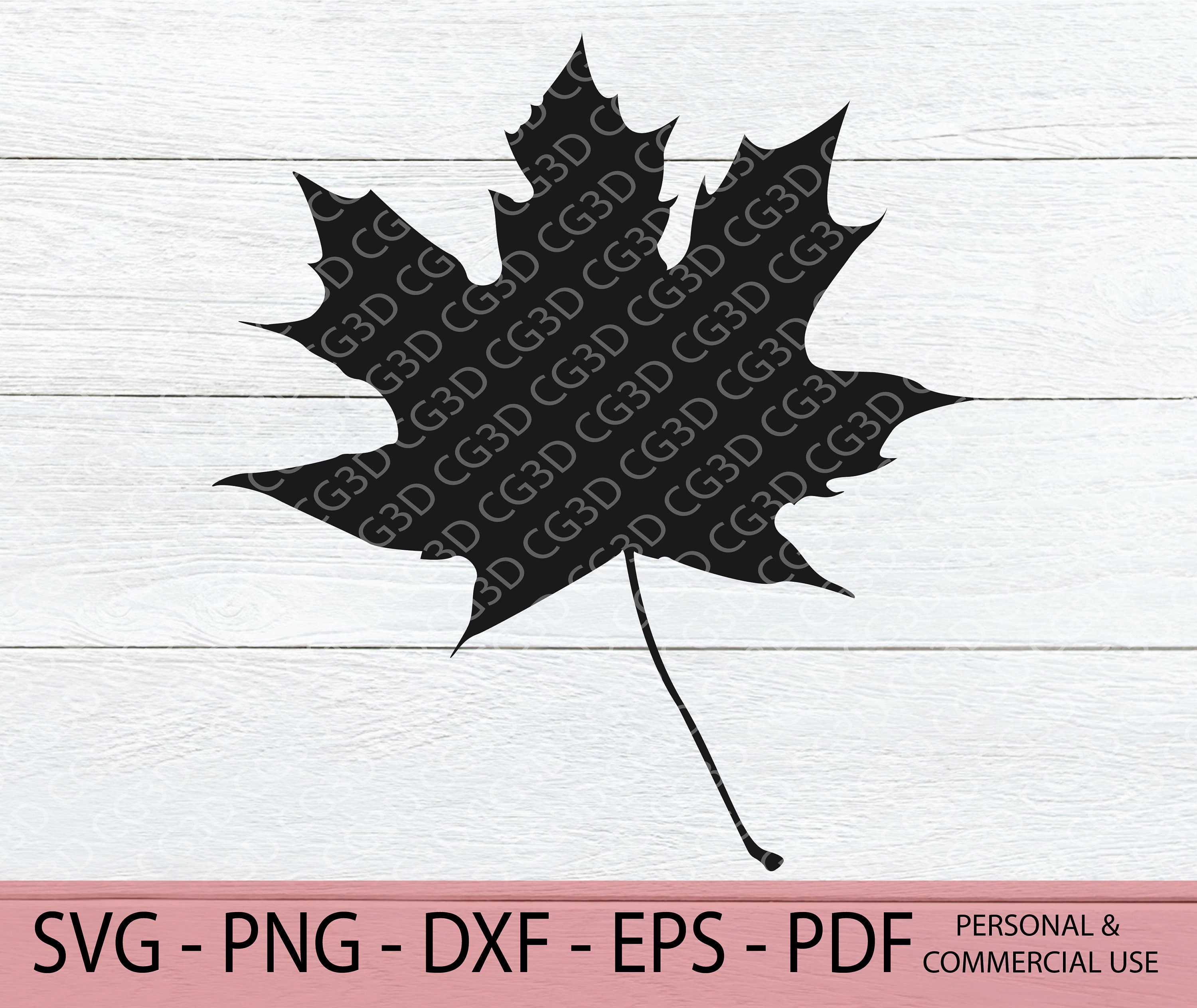 Maple Leaf SVG Fall Leaves SVG Leaf Monogram Dxf Autumn | Etsy Canada