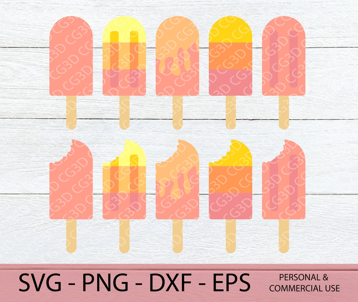 Popsicle SVG Bundle Ice Pop SVG Ice Cream SVG Summer | Etsy