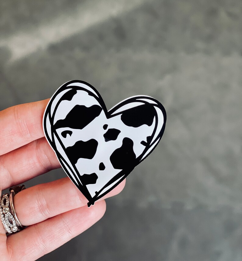 Cow Print Heart SVG Scribbled Heart Sketch SVG Cow Pattern | Etsy