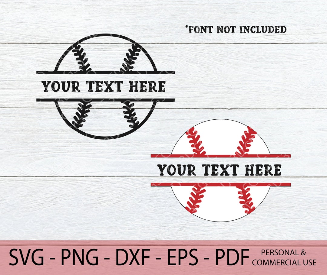 Baseball Monogram SVG - Softball Monogram SVG - Baseball Outline Dxf ...