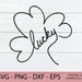 Lucky Shamrock Line Art SVG Line Art SVG Shamrock Svg - Etsy