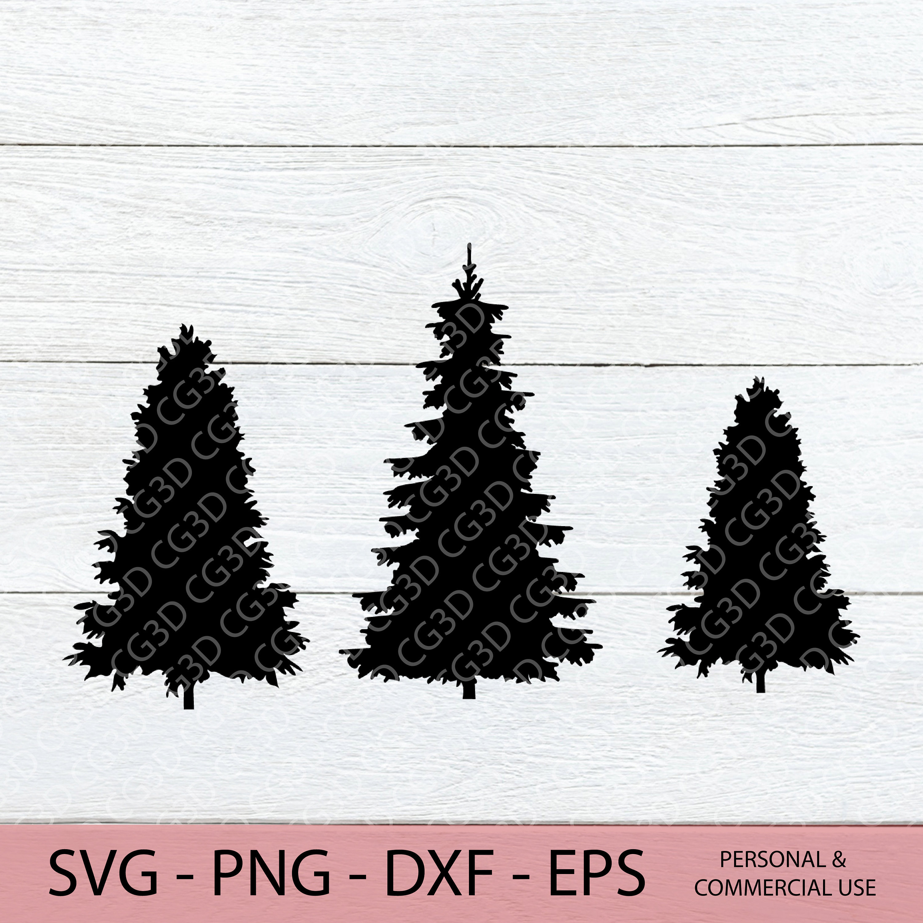 Pine Tree SVG Christmas Tree SVG Forest Tree SVG Holiday | Etsy
