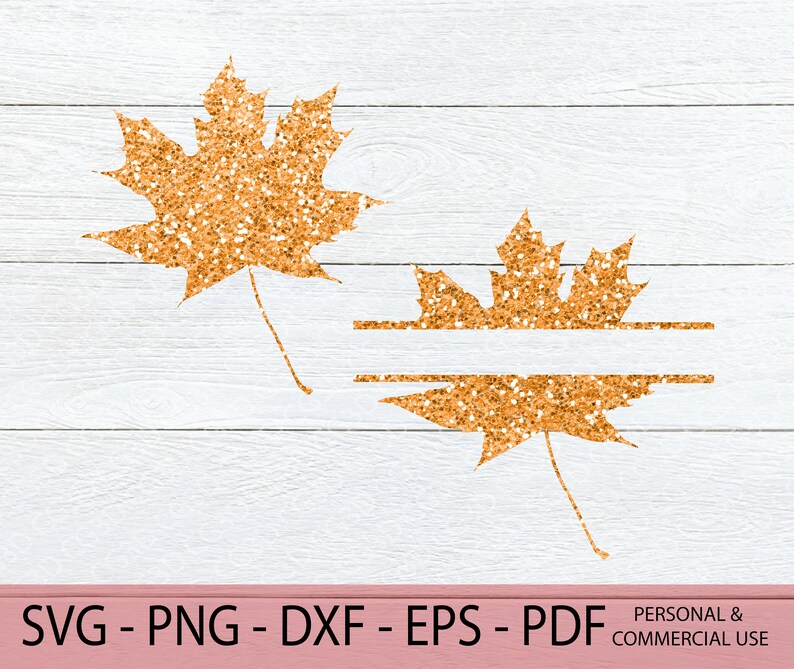 Maple Leaf SVG Fall Leaves SVG Leaf Monogram Dxf Autumn | Etsy Canada