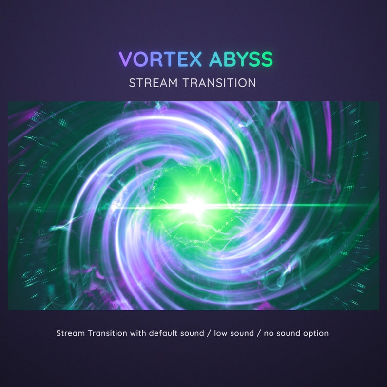 Phantom Abyss Stream Transition | Purple Green Vortex Energy - Etsy