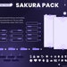 Sakura Purple Animated Stream Pack Cherry Blossom Animated - Etsy
