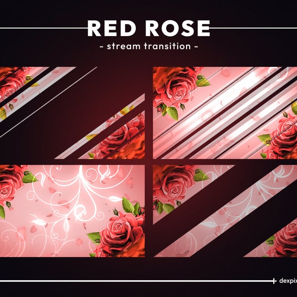 Twitch Overlay Rose - Etsy