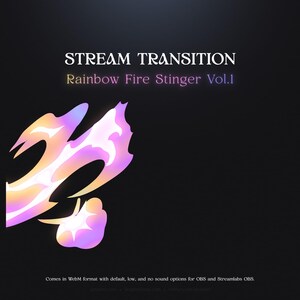 Pastel Rainbow Fire Flame Cartoon Transition Vol.1 | Colorful Stream ...