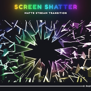 Glass Rainbow Screen Shatter Matte Stream Transition Screen - Etsy