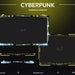 Cyberpunk Yellow Blue Animated Stream Webcam Glitch Stream Came Border ...