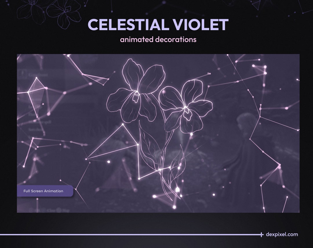Celestial Violet Magic Decoration 6 Constellation Stream - Etsy