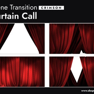 Checkered Fabric Circus Curtain Twitch Animated Stinger Transition ...