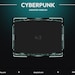 Cyberpunk Cyan Blue Animated Stream Webcam Glitch Stream Came Border ...