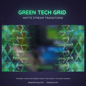 Glitch Grid Tech Green Technology Stream Transition | Glitchy Futuristic and Edgy Stinger | SCI ...