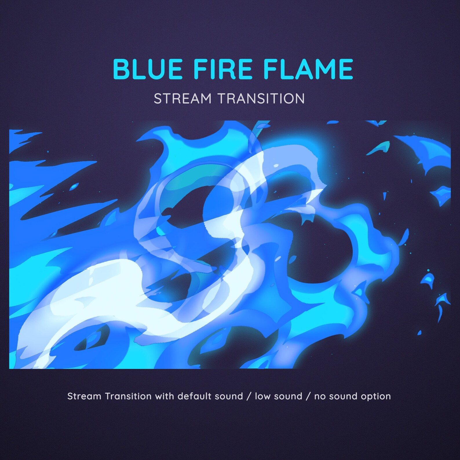 Fire Flame Cast Pastel Blue Cartoon Transition Colorful Stream ...
