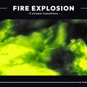 Fire and Smoke Explosion, Stream Twitch Transition Smoke Stream ...