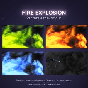 Fire and Smoke Explosion |stream Twitch Transition | Smoke Stream ...