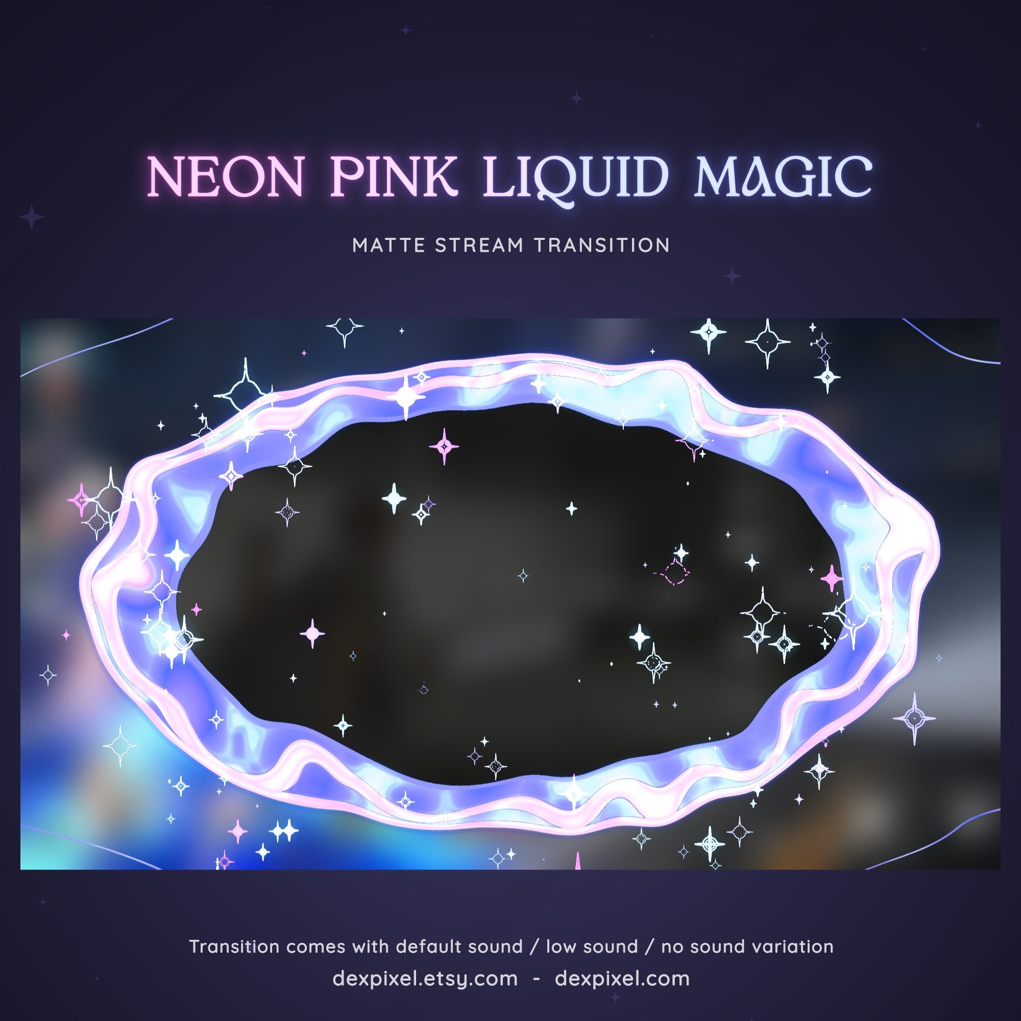 Blue Pink Pastel Liquid Magic Matte Stream Transition | Stars and ...