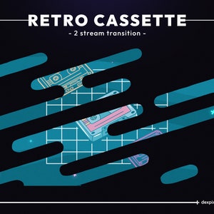 Cassette Vaporwave Retro Stream Stinger Transition 8bit - Etsy Canada