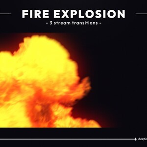 Fire and Smoke Explosion Stream Twitch Transition Smoke - Etsy
