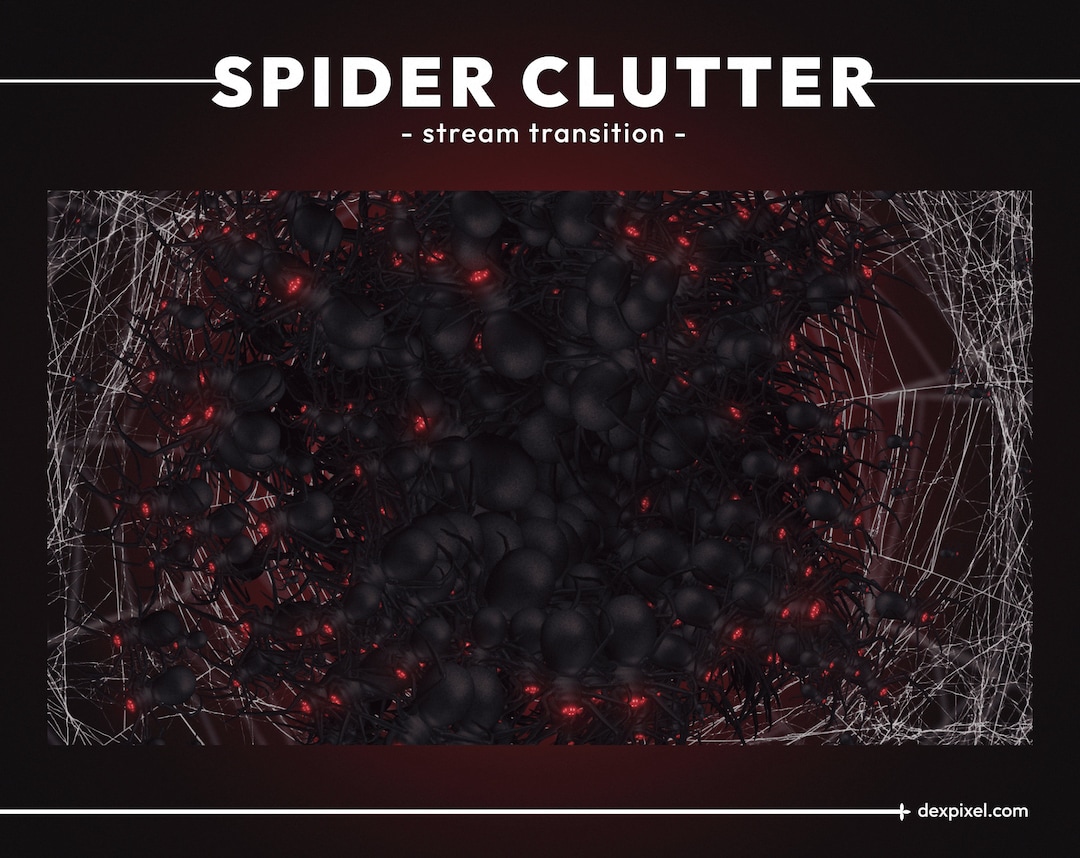 Spiders Stream Transition | Halloween Red Eyes Spider | Scary Horror ...