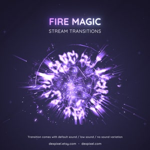 Purple Fire Seal Magic Symbols Stream Transition | Magic Seal Stream ...