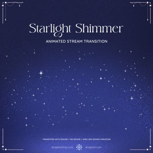 Blue Glow Shimmer Starlight Stream Transition | Magic Stars Stream ...