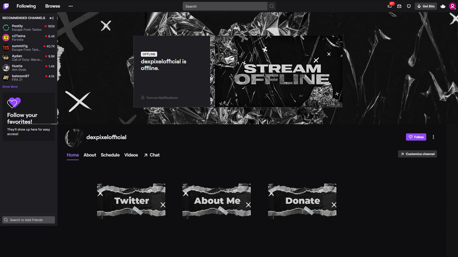 Silver Grunge Stream Livestream Package Twitch Streaming Overlays ...