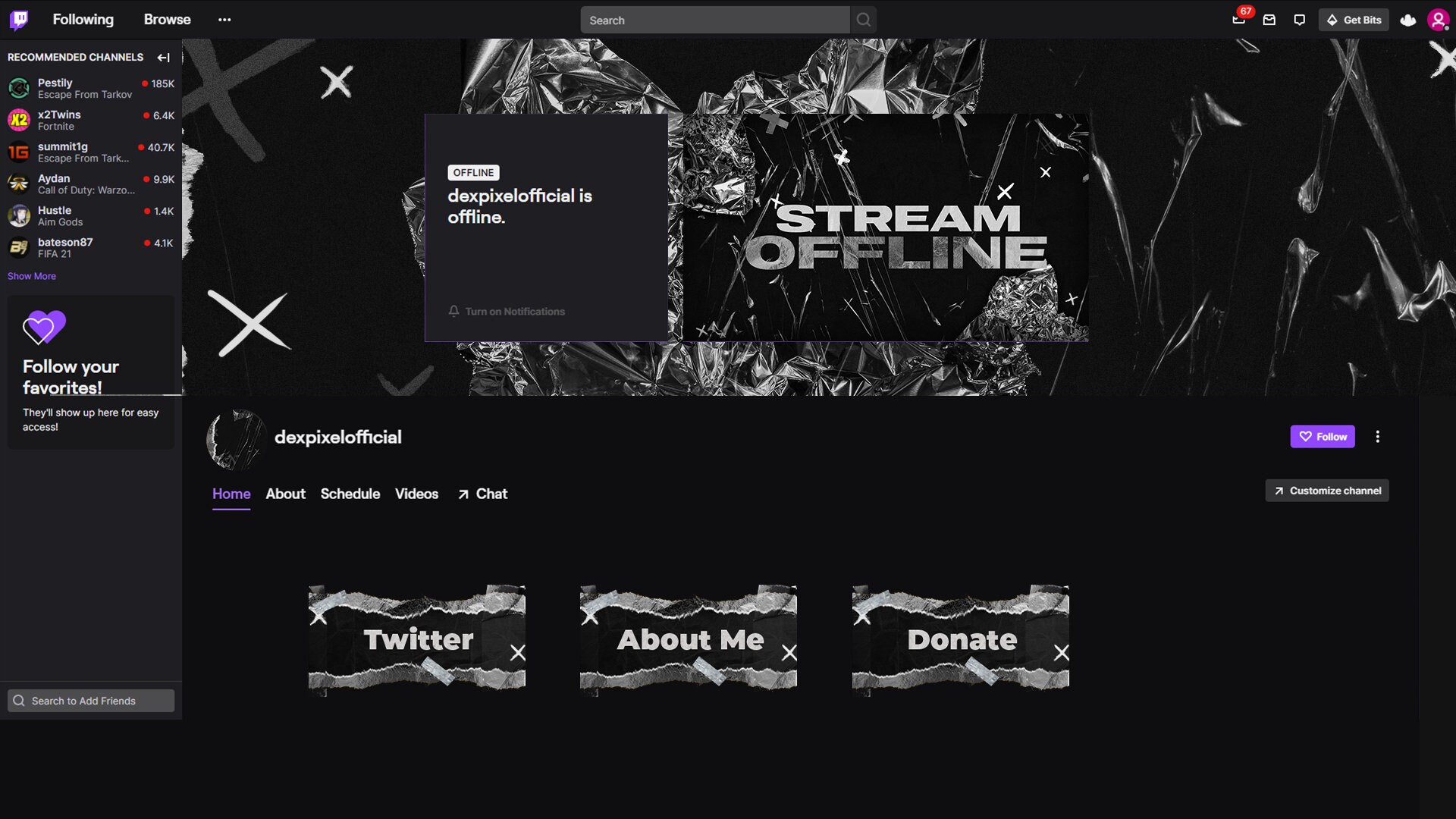 Silver Grunge Stream Livestream Package Twitch Streaming - Etsy