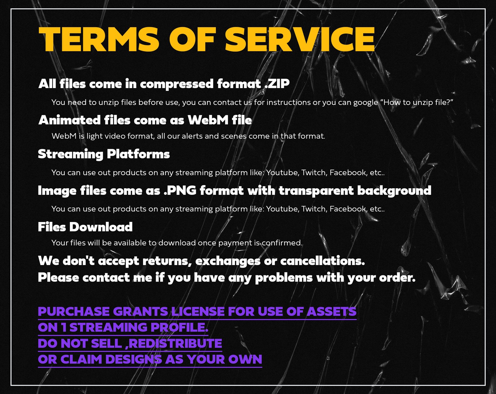 Silver Grunge Stream Livestream Package Twitch Streaming Overlays ...