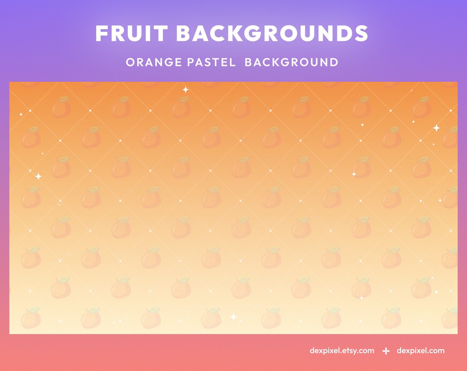 Animated Fruit Backgrounds Vtuber Stream Backgrounds | Pastel Animated ...