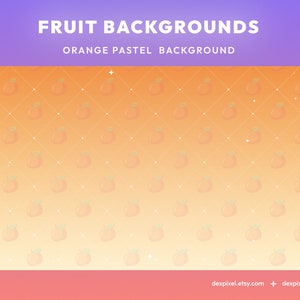 Animated Fruit Backgrounds Vtuber Stream Backgrounds | Pastel Animated ...