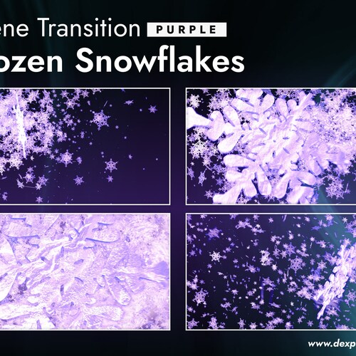 Blue Frozen Snowflakes Twitch Transition Winter Holidays - Etsy