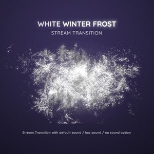 Winter Ice Frost White Stream Twitch Transition | Winter Holidays ...
