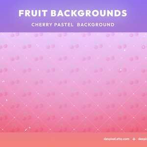 Animated Fruit Backgrounds Vtuber Stream Backgrounds | Pastel Animated ...