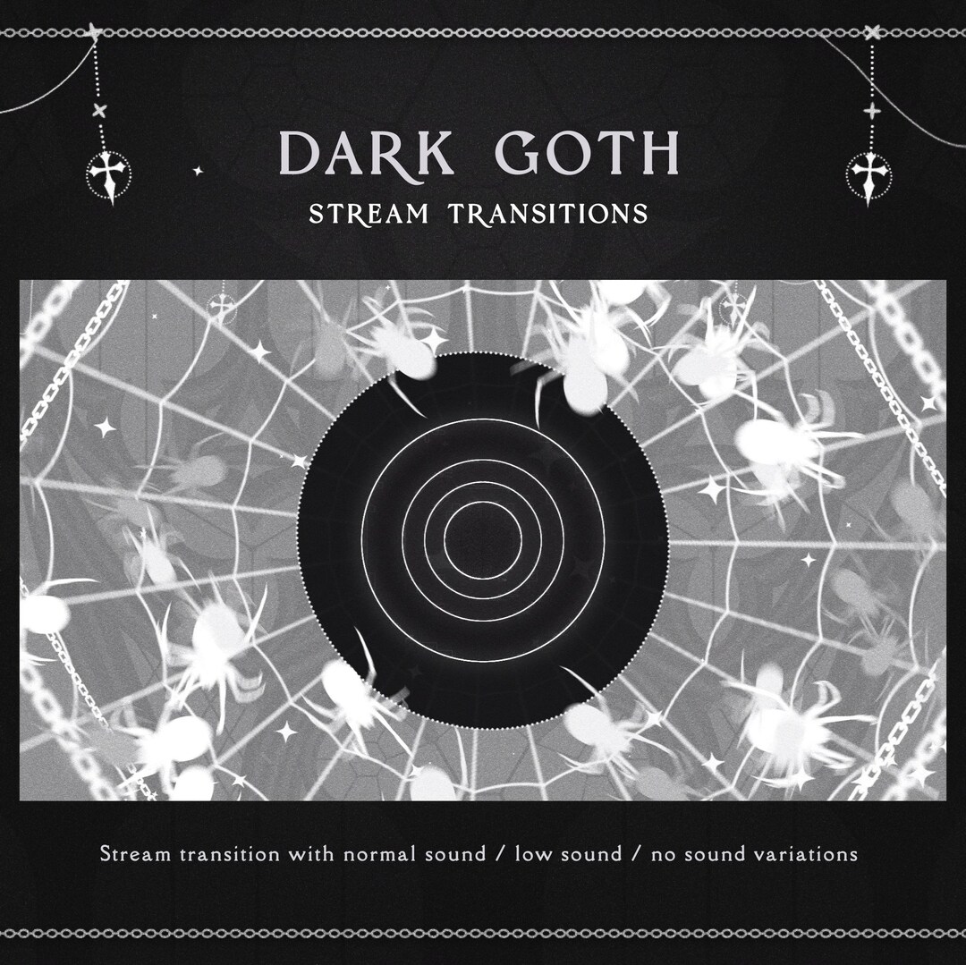 Dark Gothic White Spiders Transition | Halloween Goth Transition ...