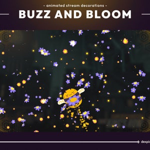 Buzz and Bloom Cute Bee Vtuber Stream Pack Bees & Honey Animated ...