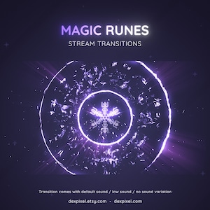 Purple Magic Rune Viking Seal Stream Transition | Magic Seal Stream ...
