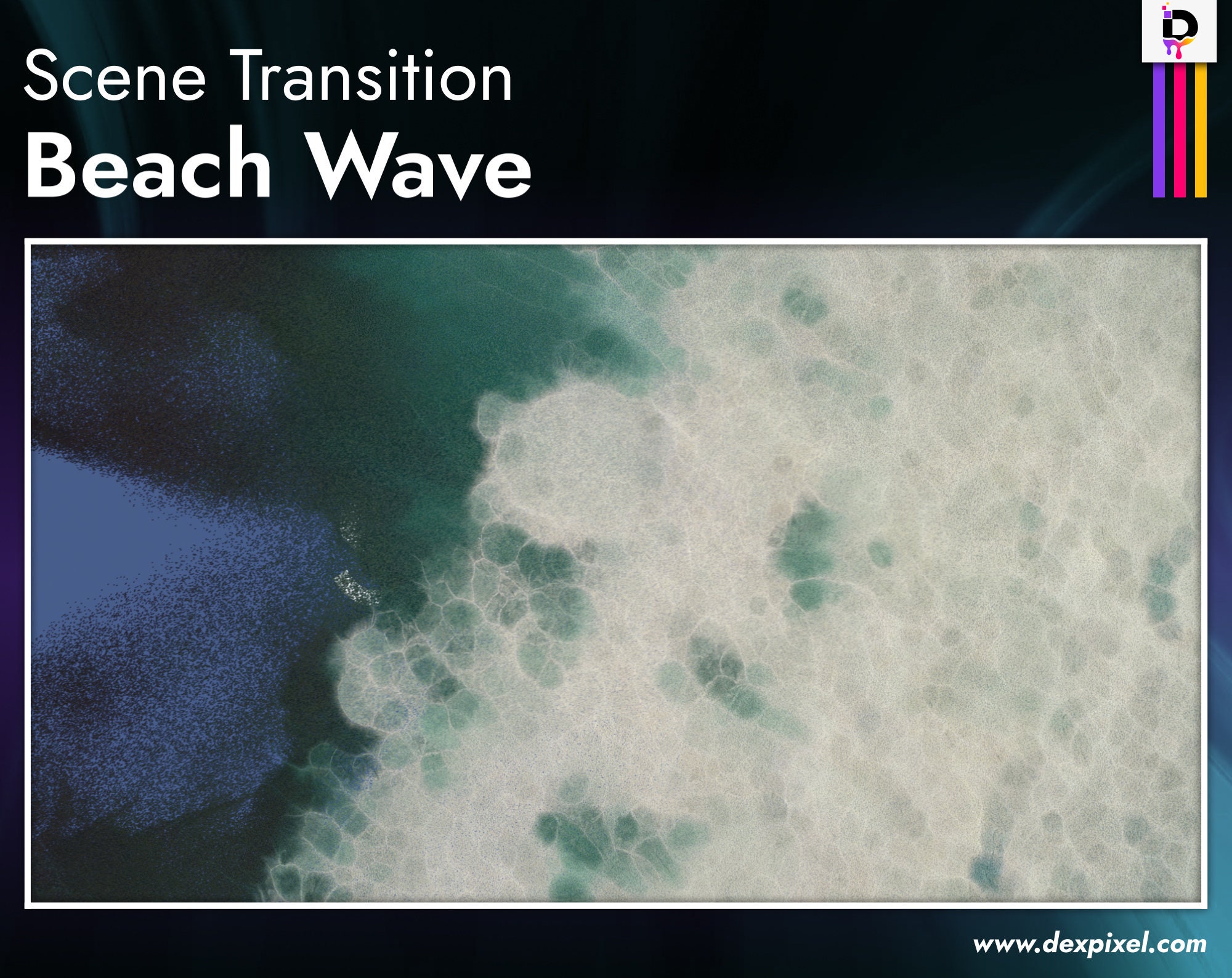 Beach Wave Summer Stream Transition. Summer Ocean Waves and - Etsy