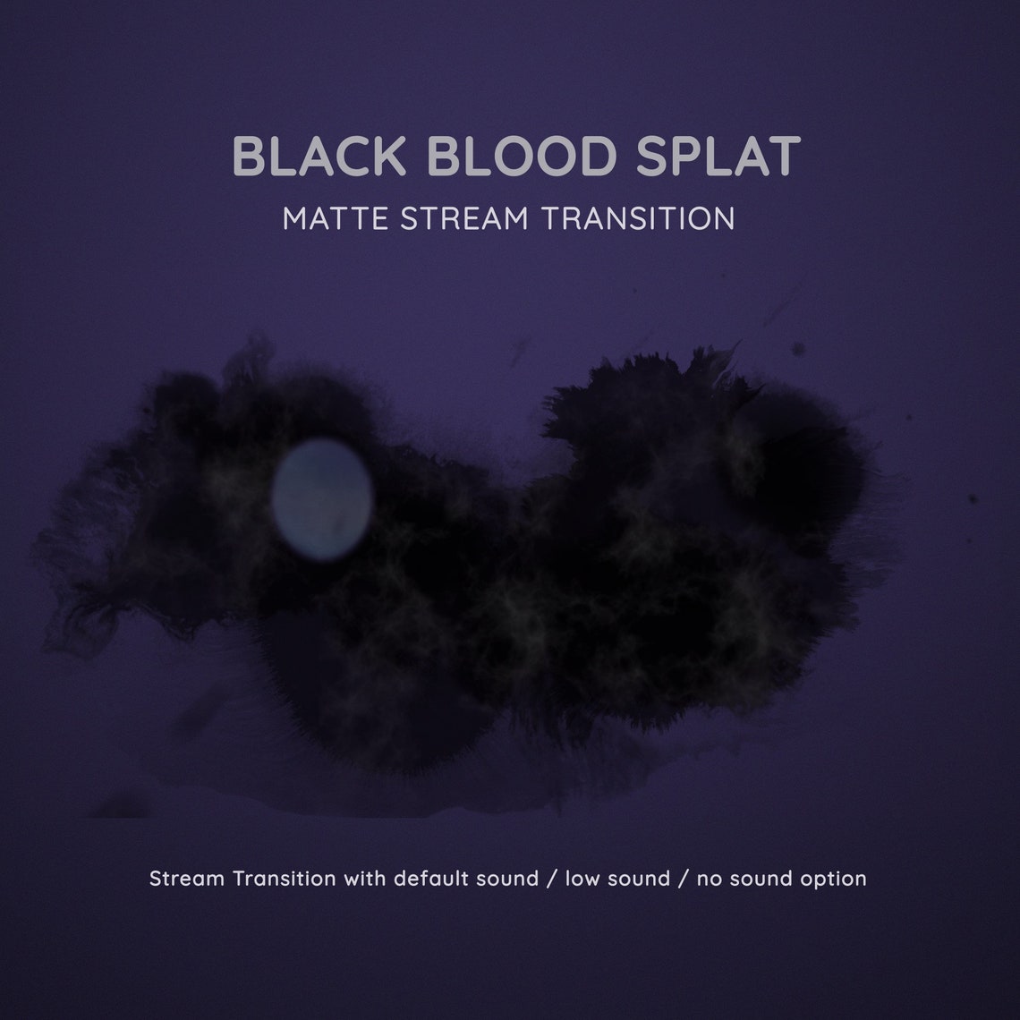 Black Blood Splatter Matte Stream Transition | Spooky Halloween - Etsy ...