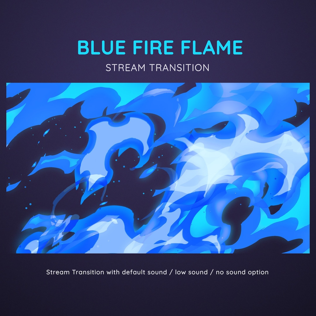 Fire Flame Cast Pastel Blue Cartoon Transition | Colorful Stream ...