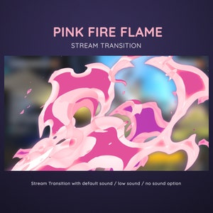 Fire Flame Cast Pastel Pink Cartoon Transition Colorful Stream ...