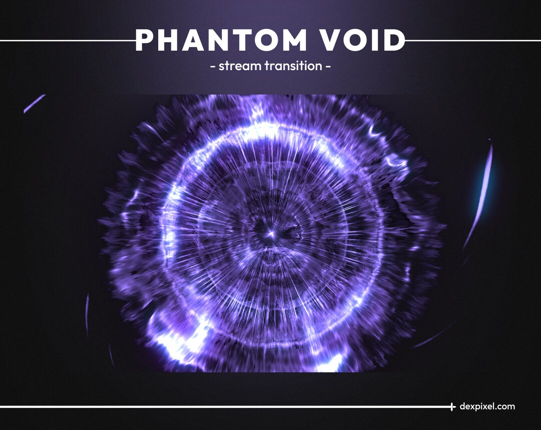 Phantom Void Stream Stinger Transition Purple Black Vortex - Etsy