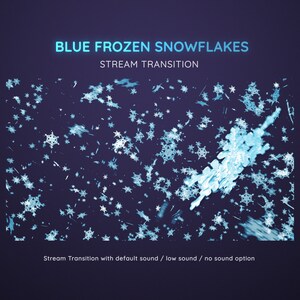 Blue Frozen Snowflakes Twitch Transition | Winter Holidays Stream ...
