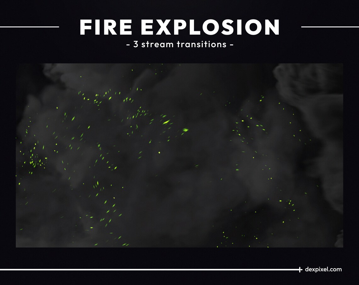 Fire and Smoke Explosion Stream Twitch Transition Smoke - Etsy